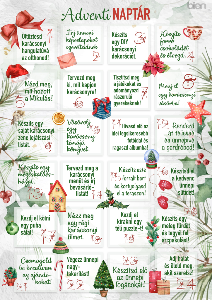 Ingyenesen letölthető adventi naptár 2023